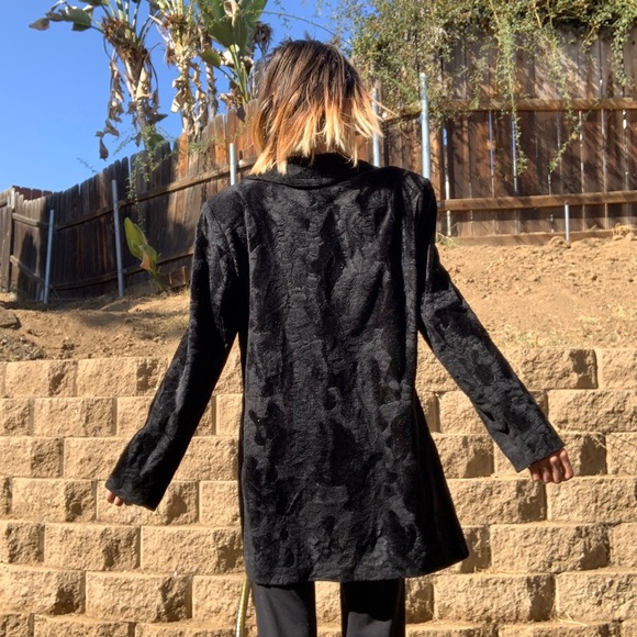 explosion | Jackets & Coats | Vintage Velvet Textured Blazer Suit ...